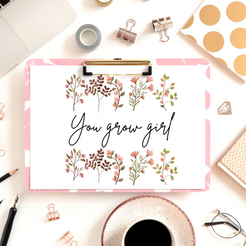 You Grow Girl Boho Wallpaper Laptop Affirmations for Women's Self Care ...