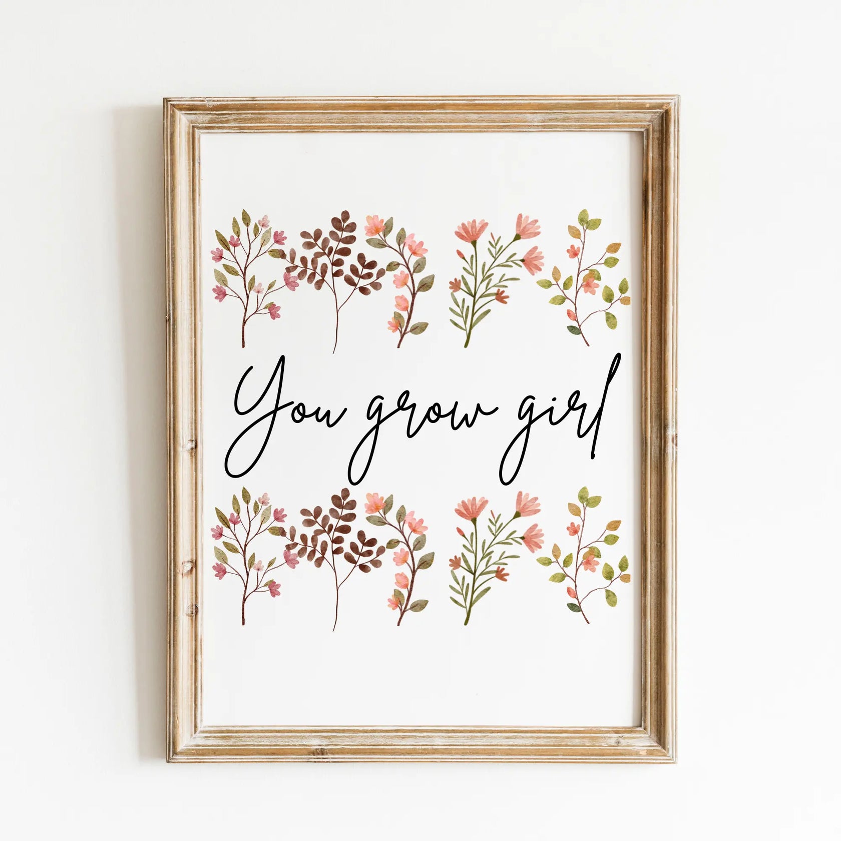 You Grow Girl Boho Wallpaper Laptop Affirmations for Women's Self Care ...